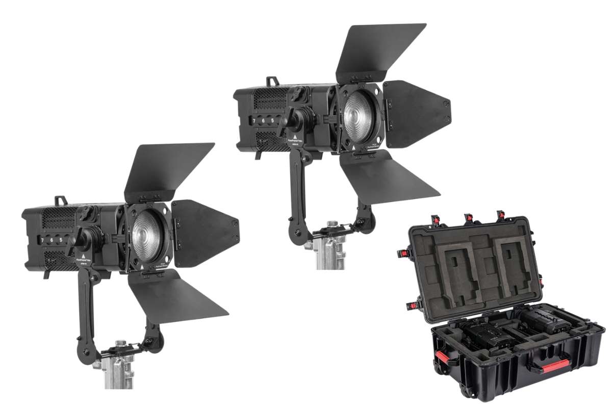 Astera PlutoFresnel dobbelt kit, 2x 80W LED » Cinetek.no